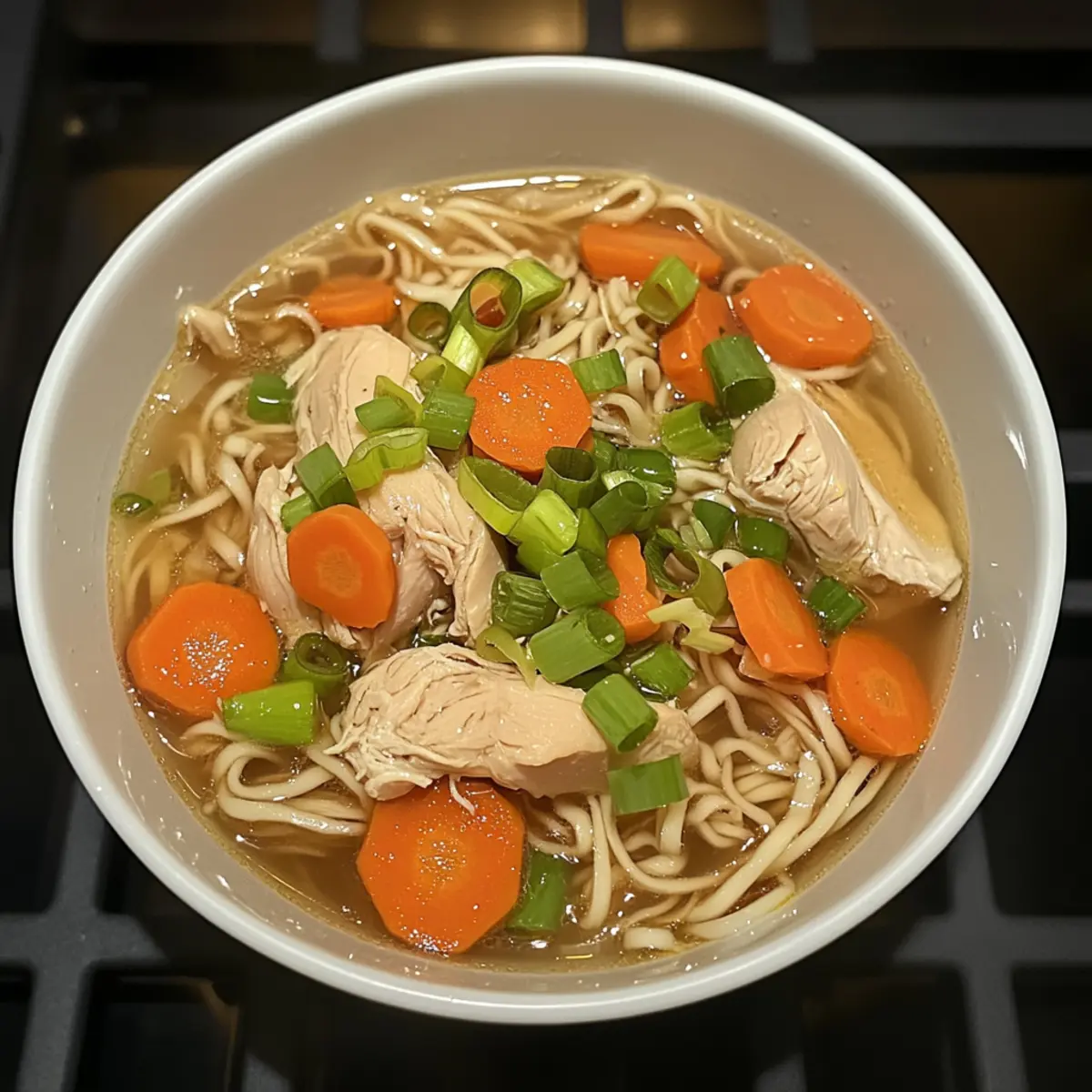 Irresistible Aromatic Ginger Scallion Chicken Noodle Soup