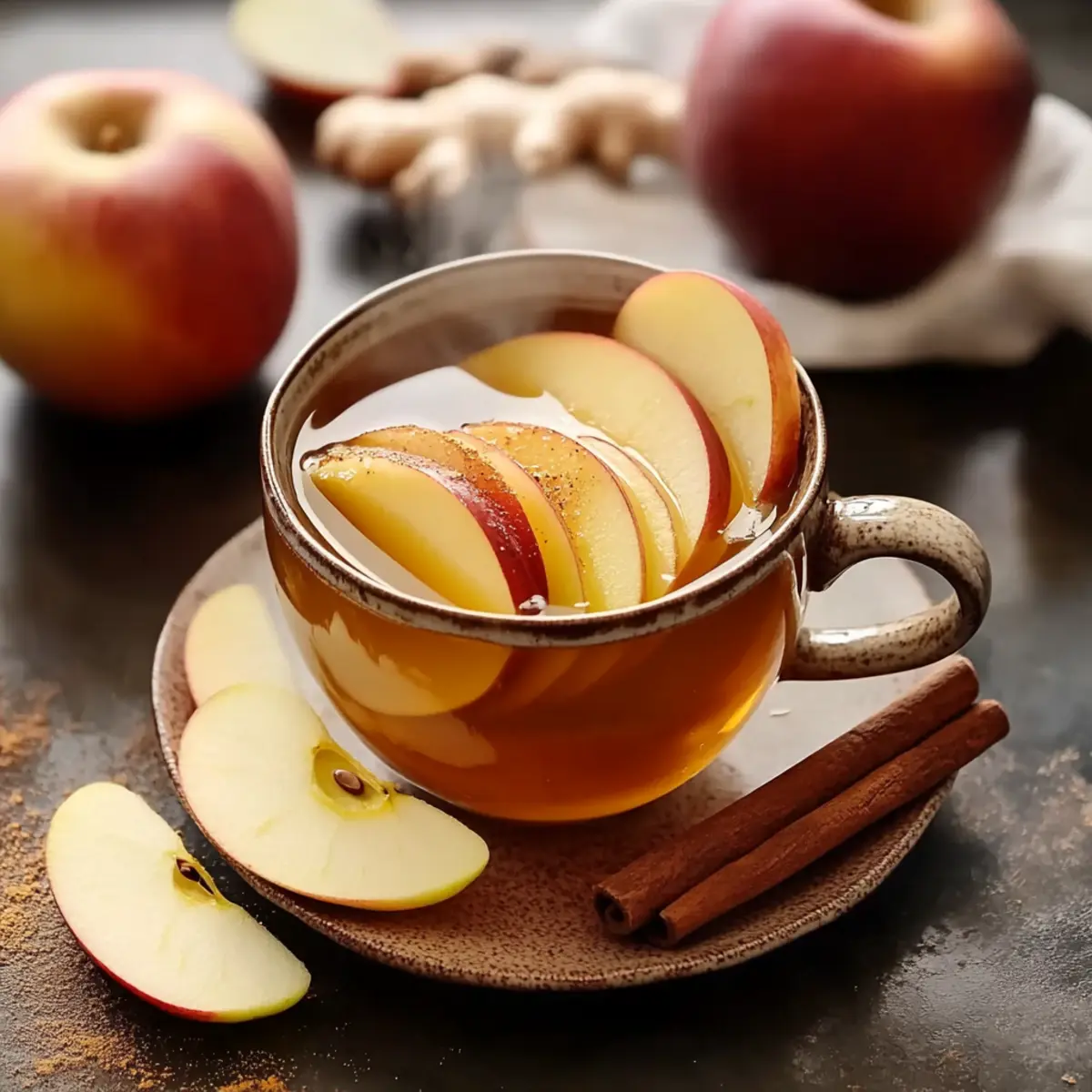 Irresistible Korean Apple Tea with Ginger and Cinnamon