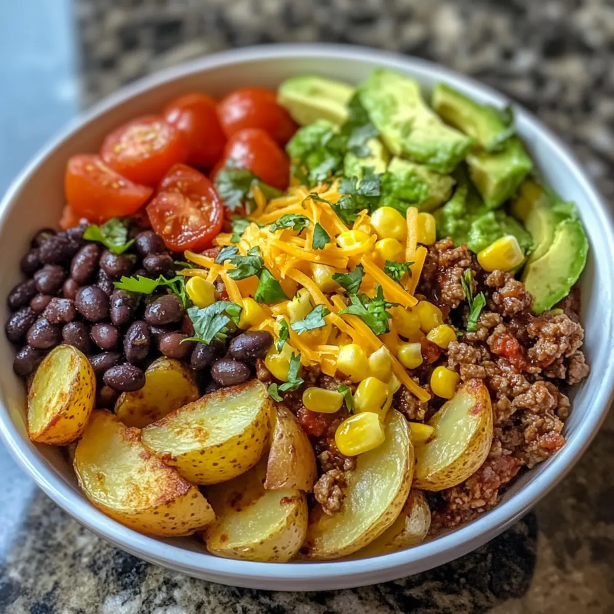 Loaded Potato Taco Bowl: Your Irresistible Comfort Dish