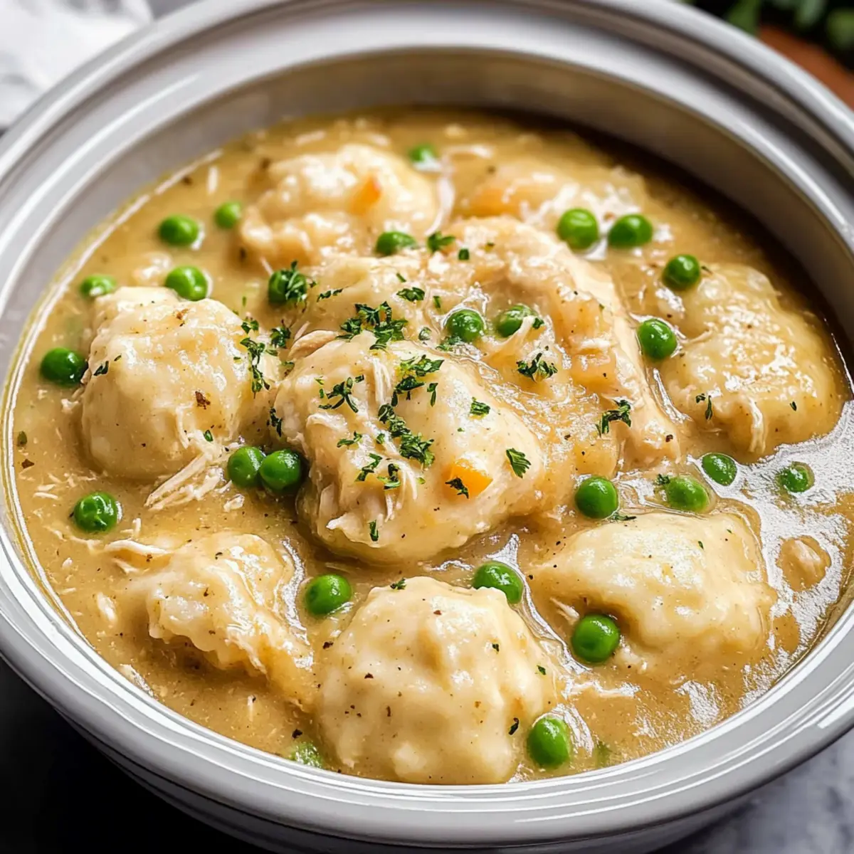 Irresistible Easy Slow Cooker Chicken and Dumplings Delight