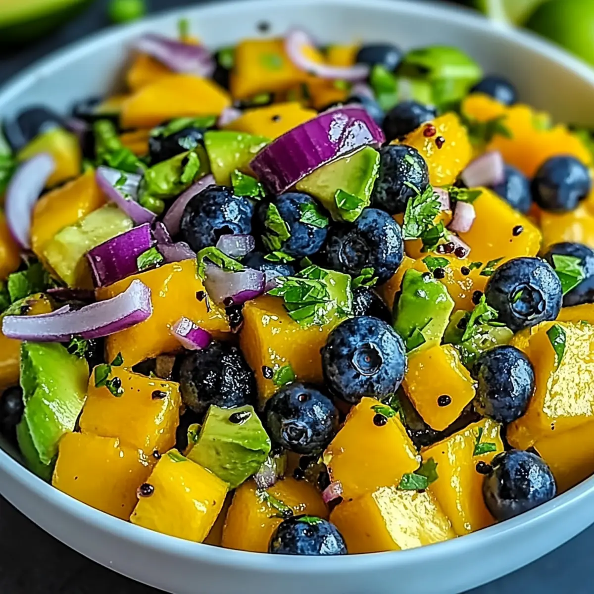 Sommersalat Mango Avocado